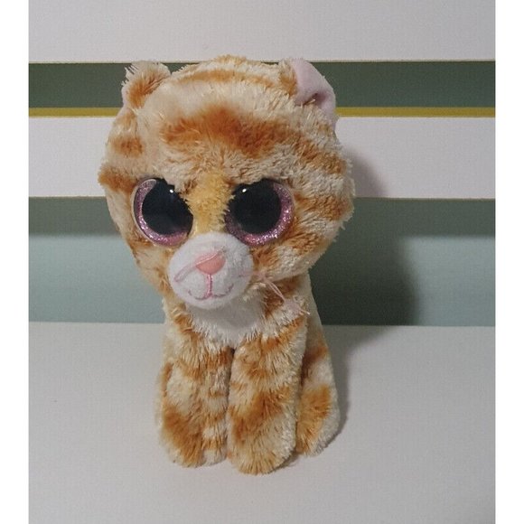 Ty | Toys | Ty Beanie Boos Tabitha The Cat 6 Inchglitter Eyes | Poshmark